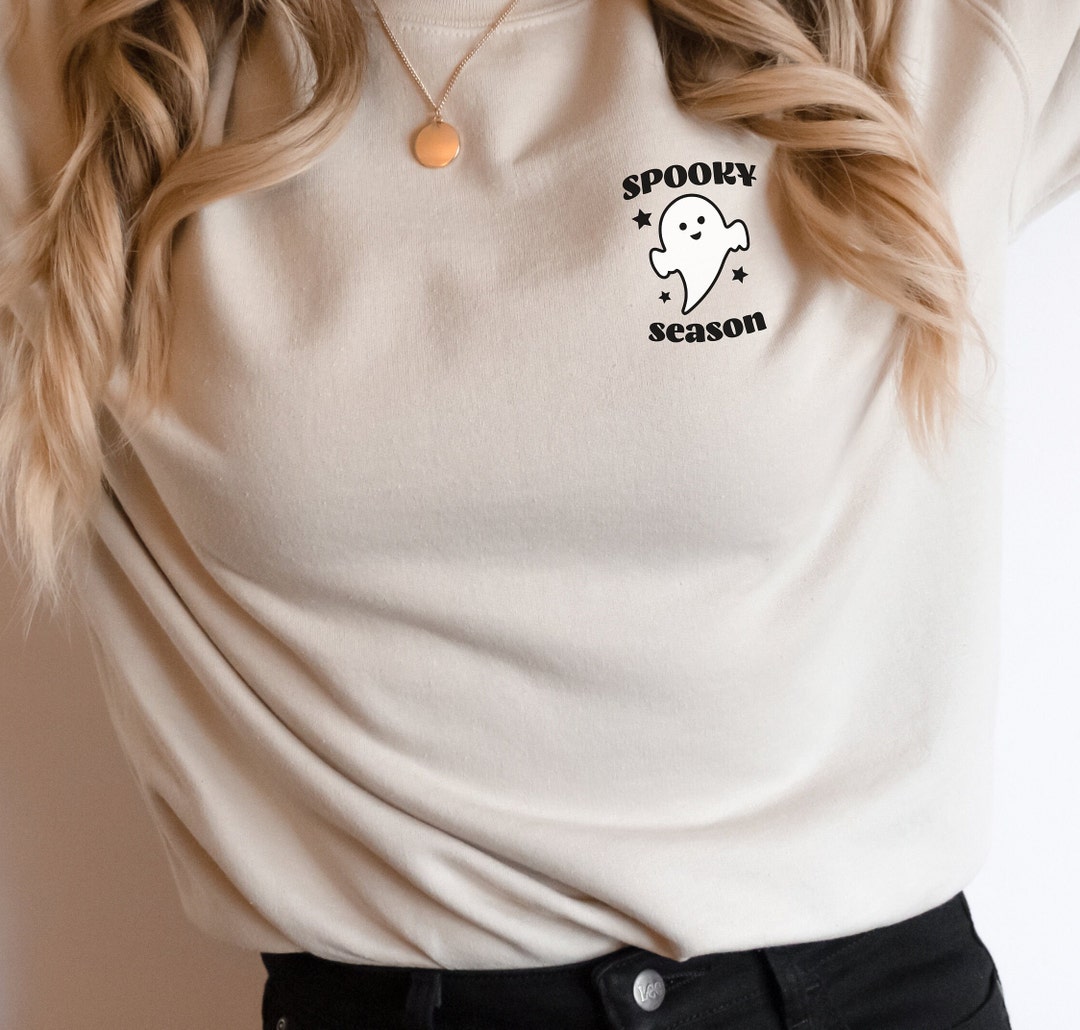 Spooky Season Sweater, Spooky Halloween Ghost Shirt, Halloween ...