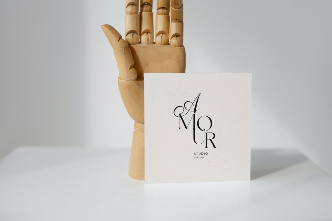 Offset Monogram Logo Template | Editable Template | Small Business ...