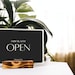 Minimal Store Hours & Open Sign Set | Editable Template | Editable ...