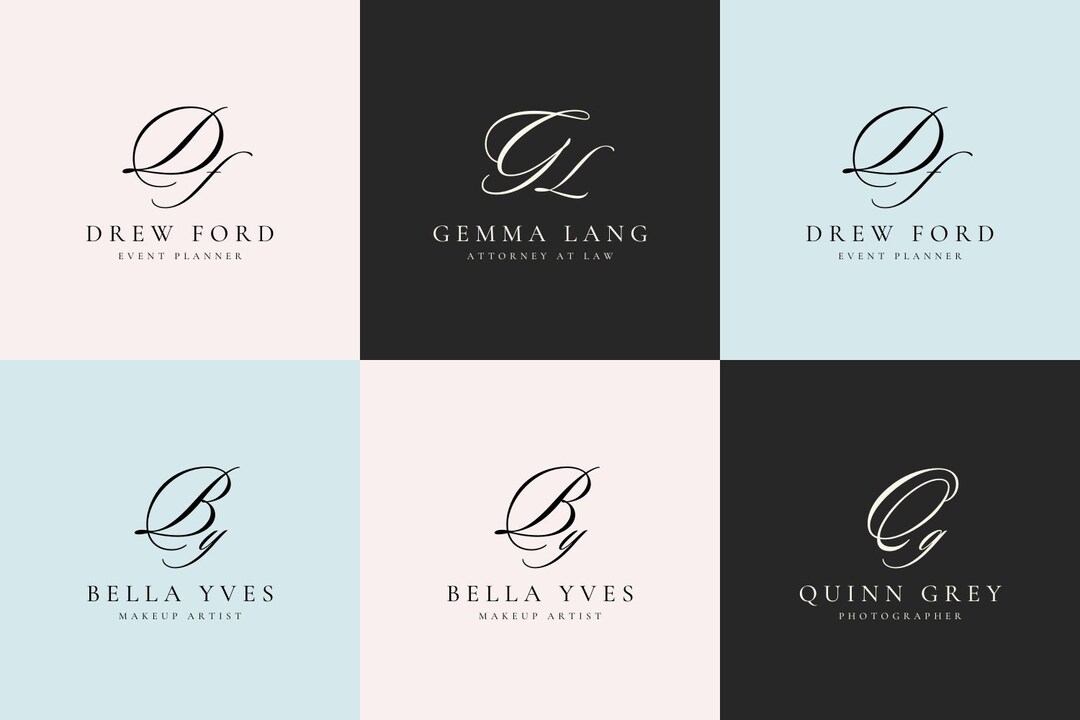 Signature Script Logo Template | Editable Template | Small Business ...