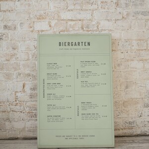 Typographic Bar Menu Template | Editable Menu | Drinks List | Bar Menu ...