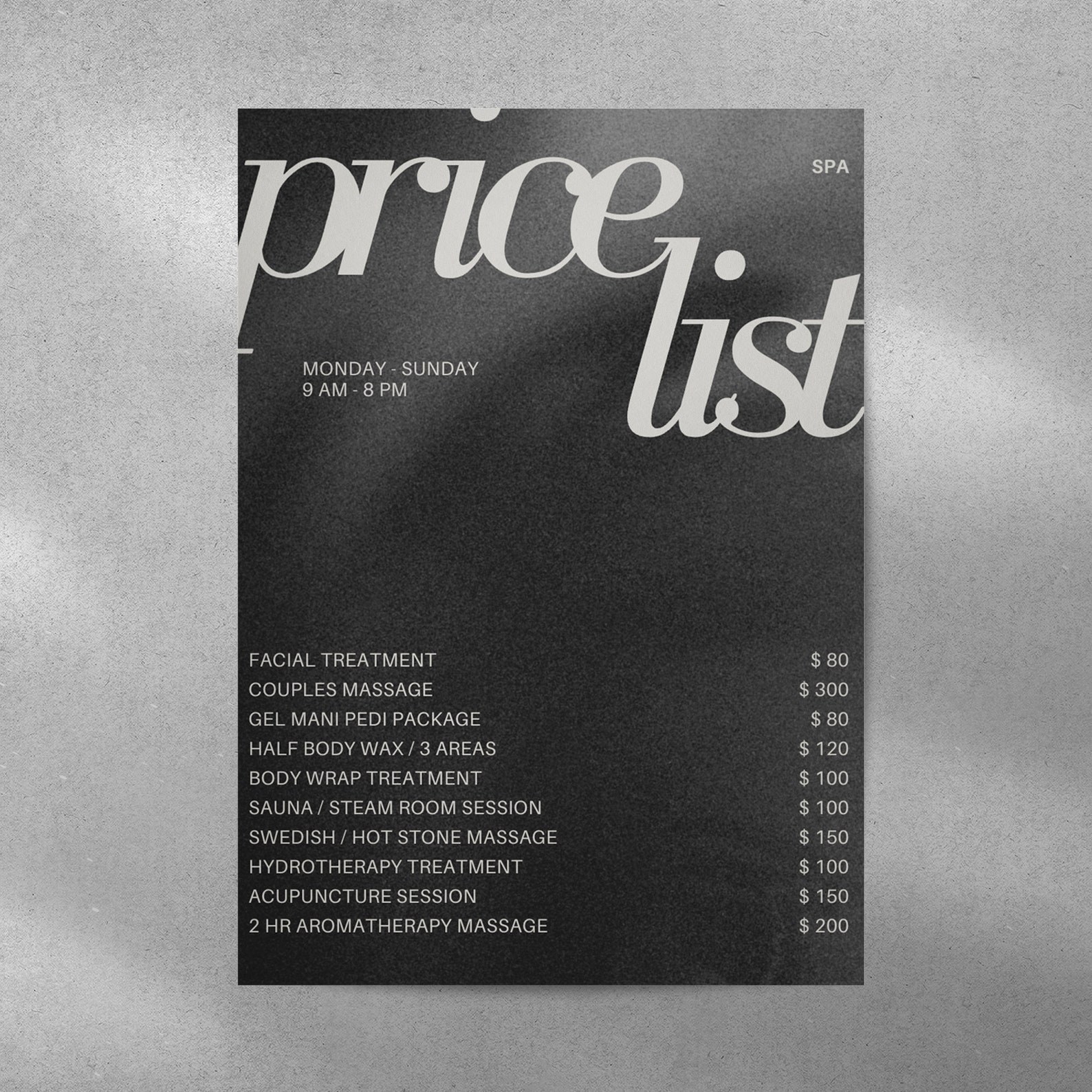 Aesthetic Monochrome Sign Template | Editable Poster | Store Poster ...