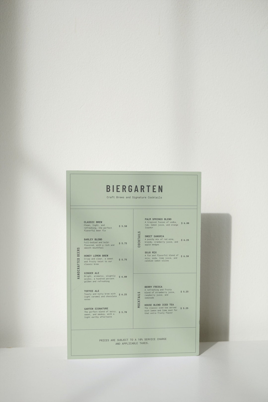 Typographic Bar Menu Template | Editable Menu | Drinks List | Bar Menu ...