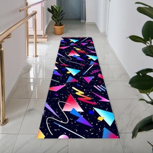 Retro Realistic 90s Arcade Runner Rug, Bowling Alley Rug, Gamer Rug ...