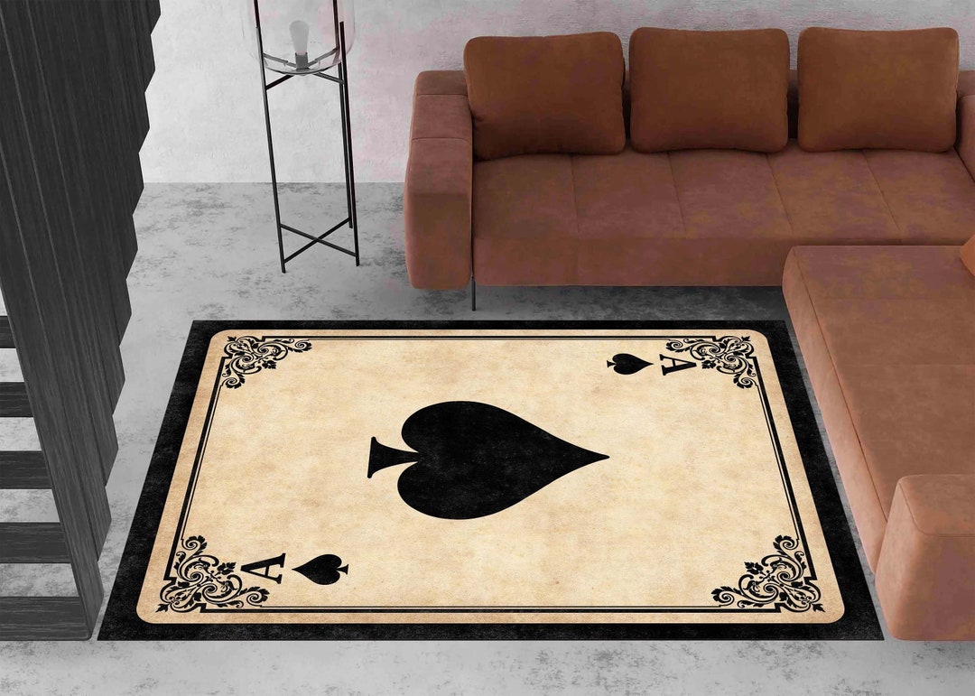 Playing Card Decor, Playing Card Rug,personalized Rug, Cool Carpet ...