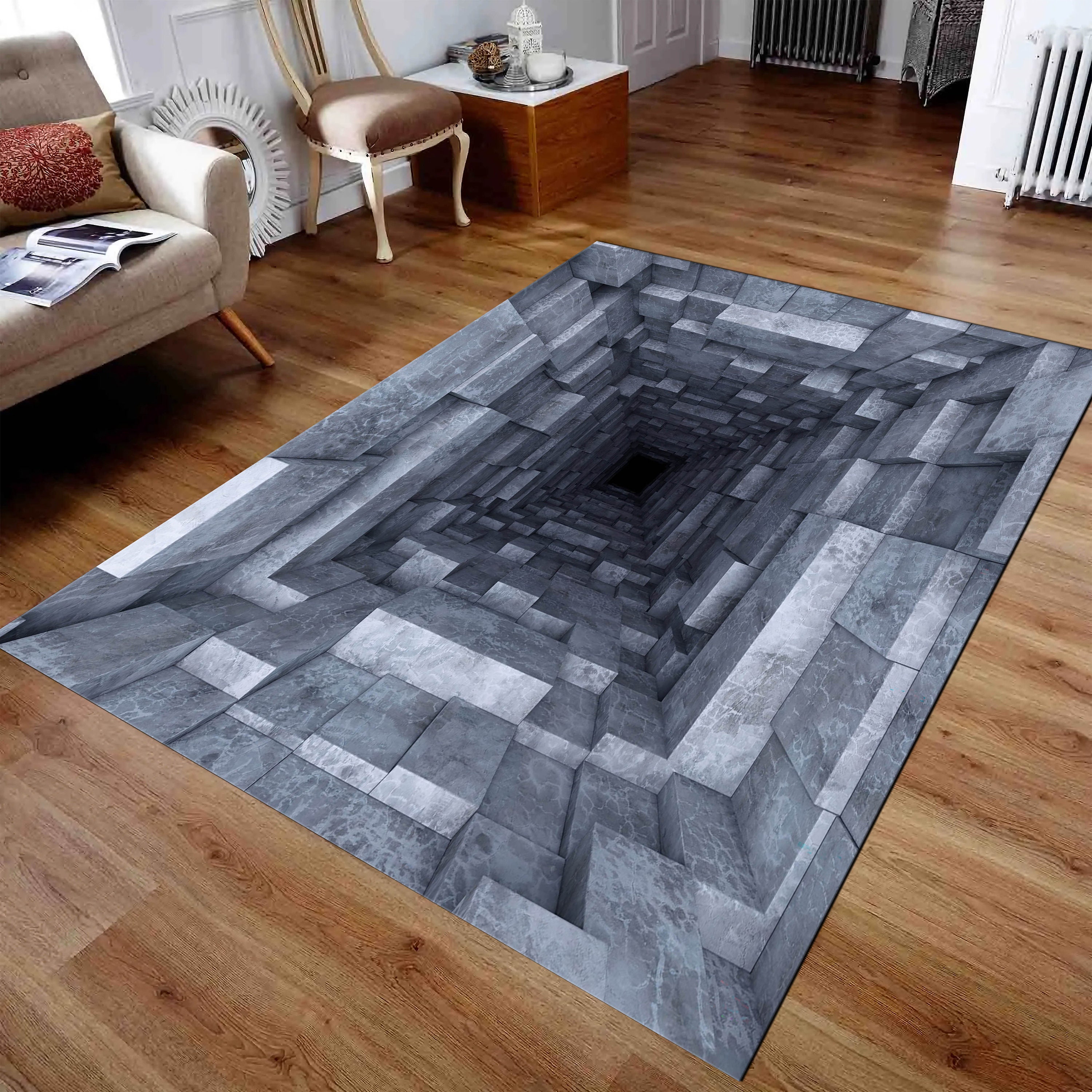 Tunnel Rug Optical Illusion Rug Illusion Rug Rectangular - Etsy