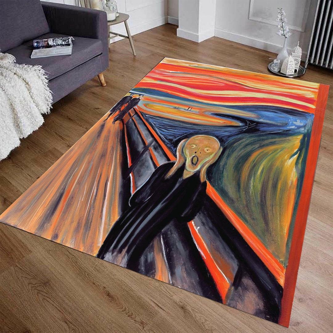The Scream Rug, Edvard Munch Rug, Classic Art Rug, Scream Munch Rug ...