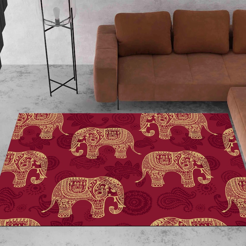 Elephant Rug - Etsy