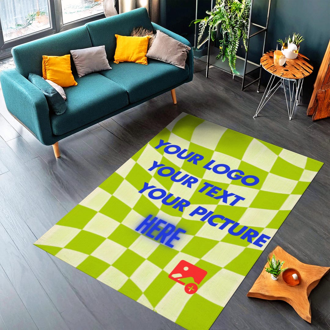 Custom Rug, Personalized Rug, Brand Logo Mat, Personalized Business Mat ...