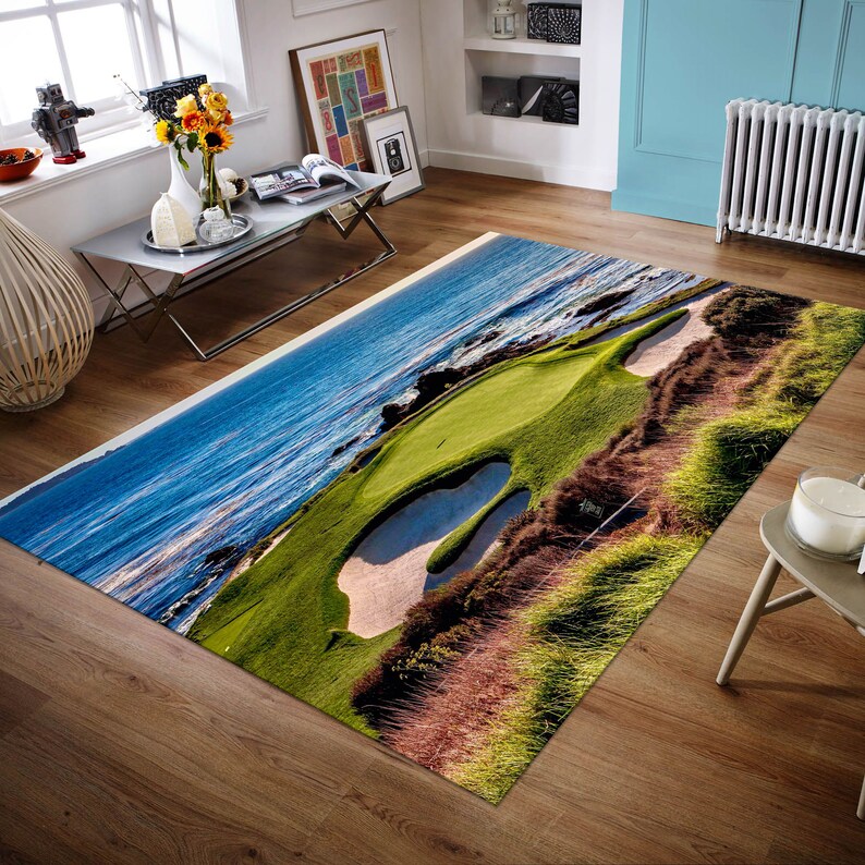 Pebble Beach Golf Links - 7th Hole Impressionism, Ocean Landscape, Golf ...