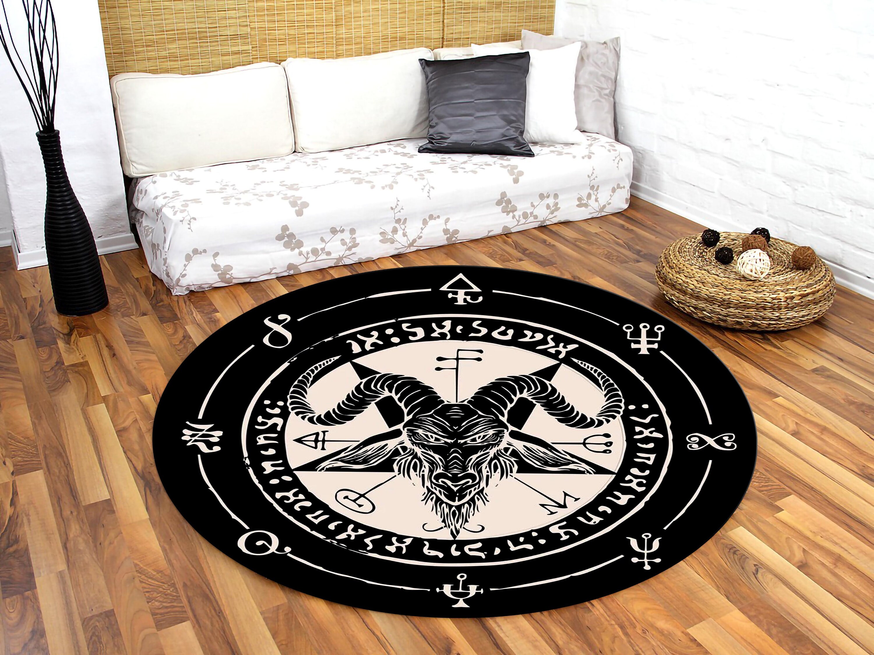 Gothic Witch Rug, Bat Round Rug, Butterfly Rug, Withcy Journal Rug ...