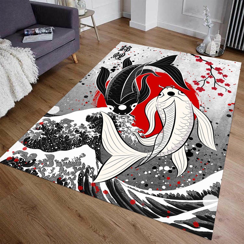 Japanese Design Area Rugs - Etsy