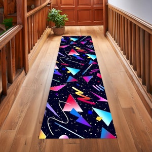 Retro Realistic 90s Arcade Runner Rug, Bowling Alley Rug, Gamer Rug ...
