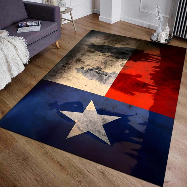 Texas Flag Rug - Etsy