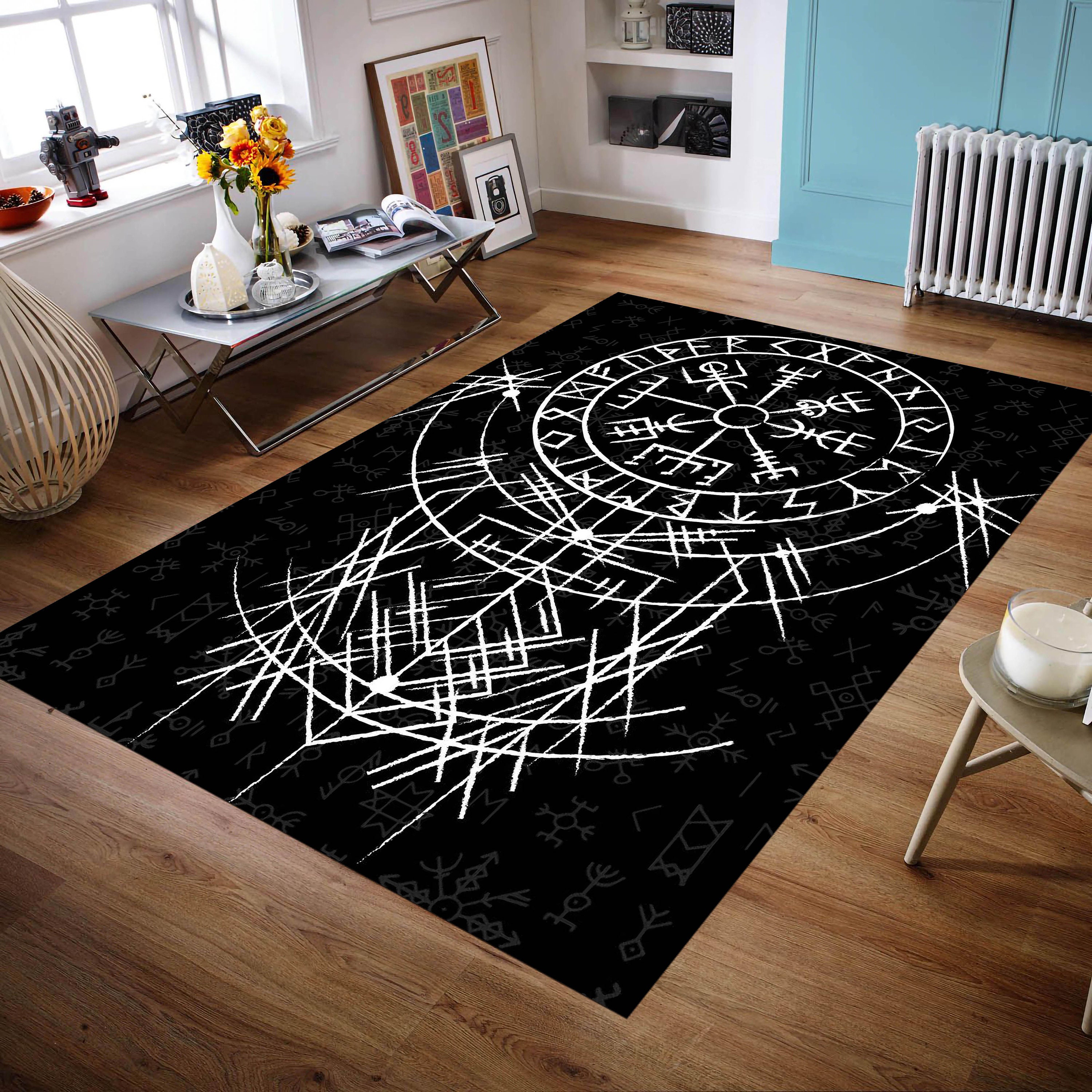 Mythological Rug Viking Rug Viking Patternscandinavian - Etsy