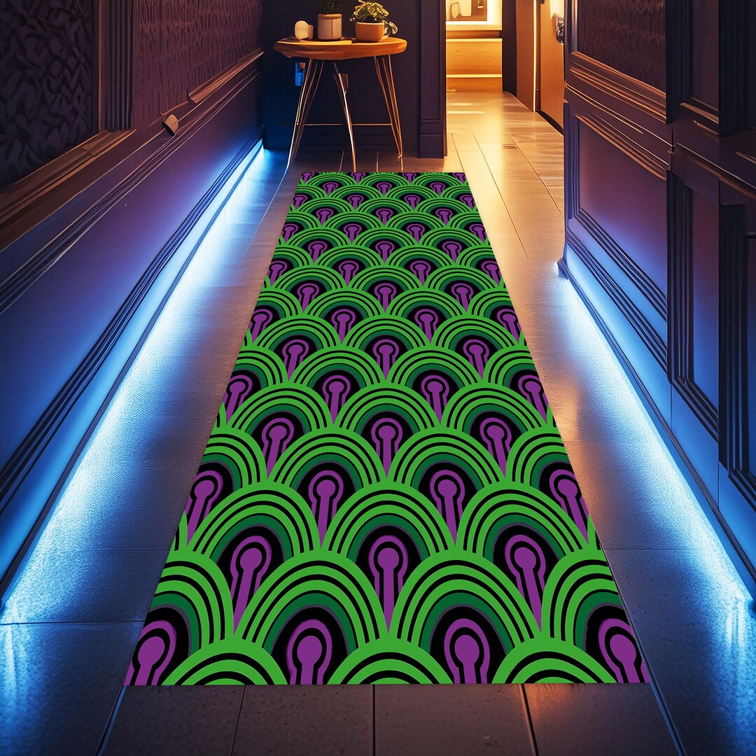 Horror Runner Rug for Halloween, Scary Rug, Horror Rug, Red Hotel Rug ...