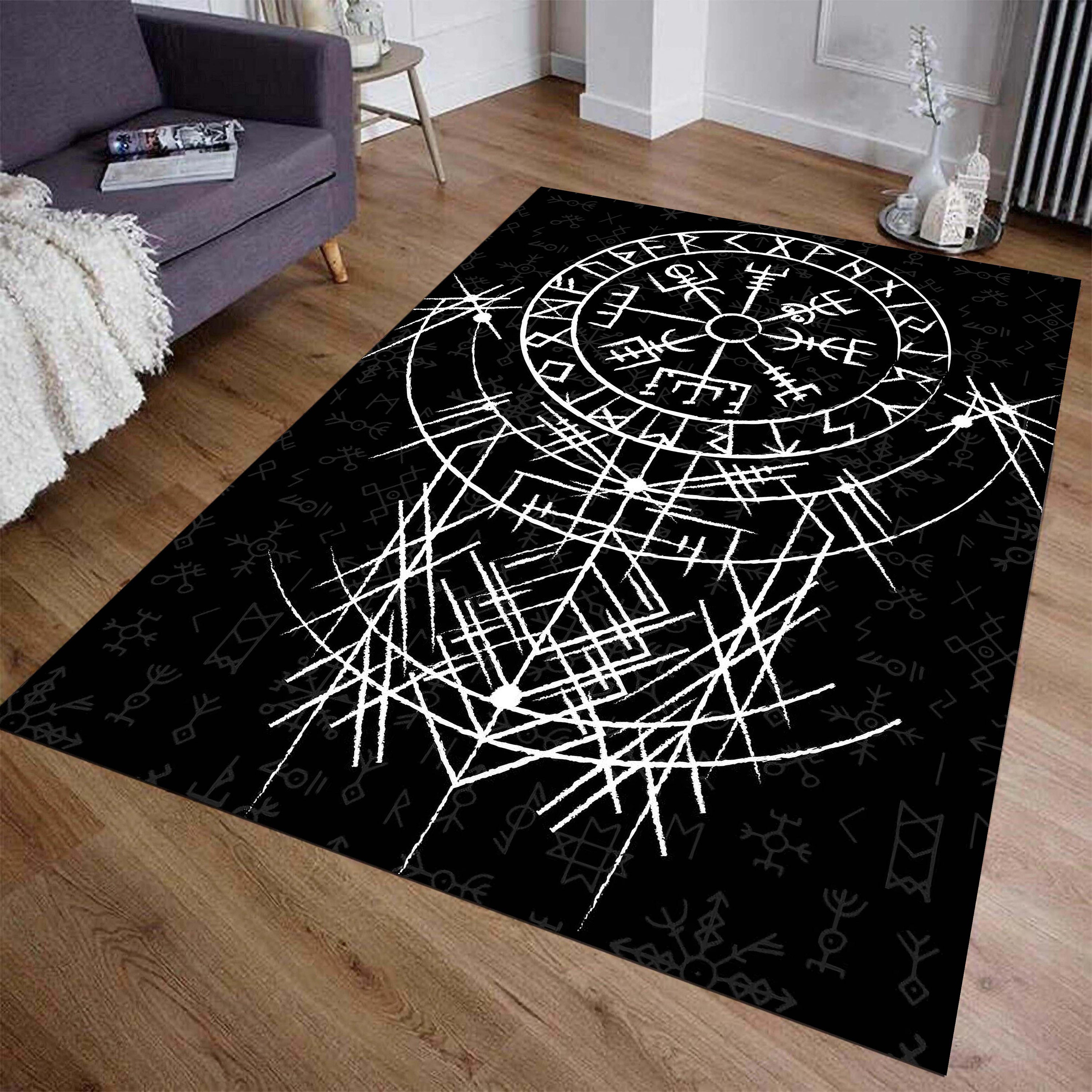 Mythological Rug Viking Rug Viking Patternscandinavian - Etsy