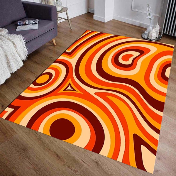 Trippy Rug - Etsy