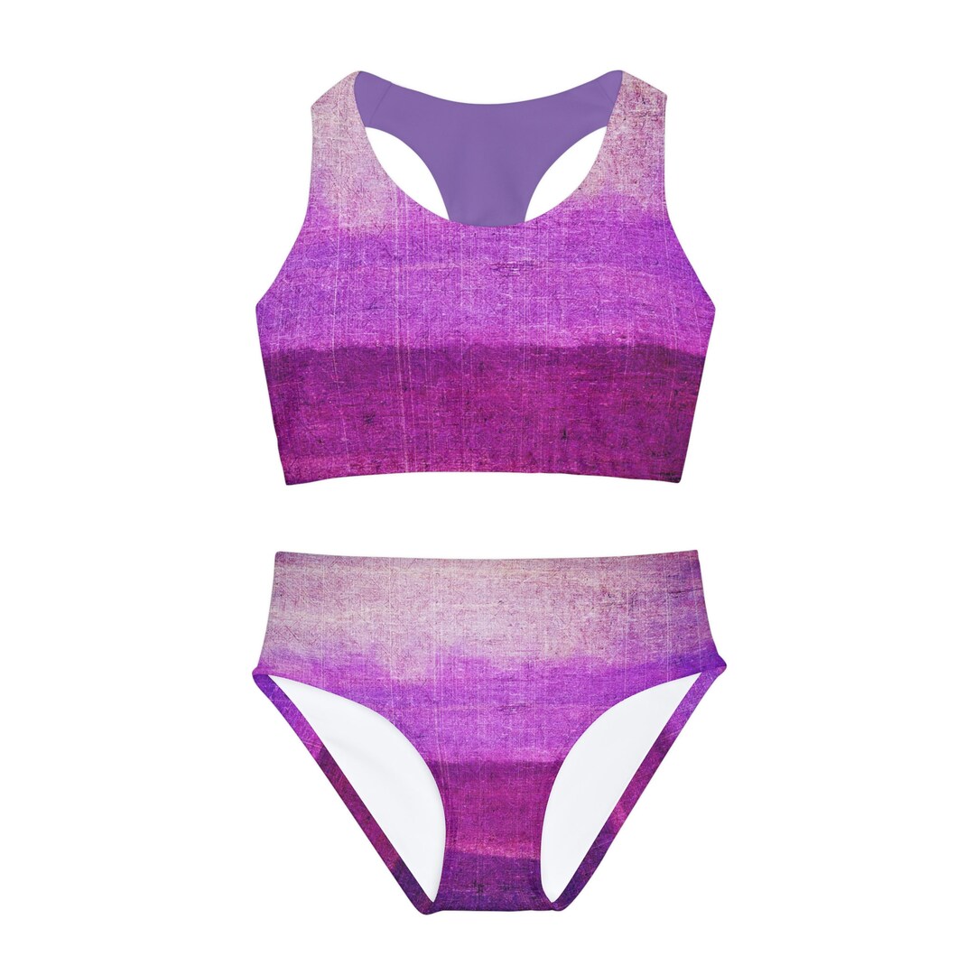 Girls Two Piece Swimsuit AOP - Etsy