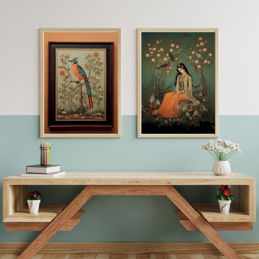 Indian Bird Art Vibrant Indian Art Pichwai Painting Indian Folk Art ...