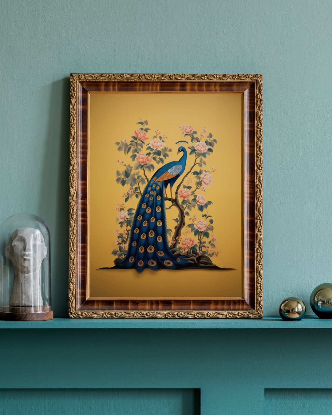 Indian Peacock Art Vibrant Indian Art Pichwai Painting Colorful Indian ...
