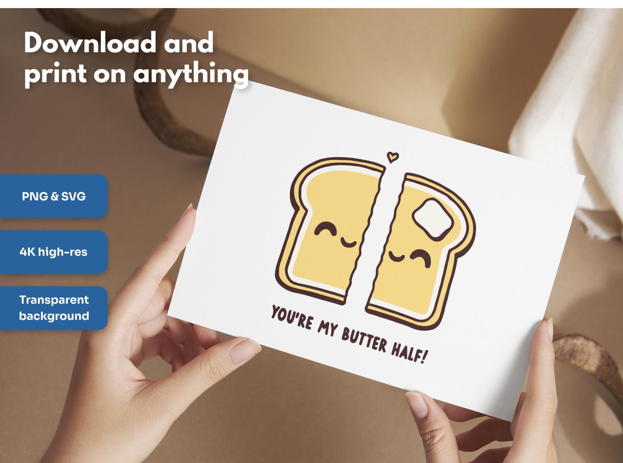 Love Puns Digital Download SVG, PNG - Cute Food and Animal Pun ...