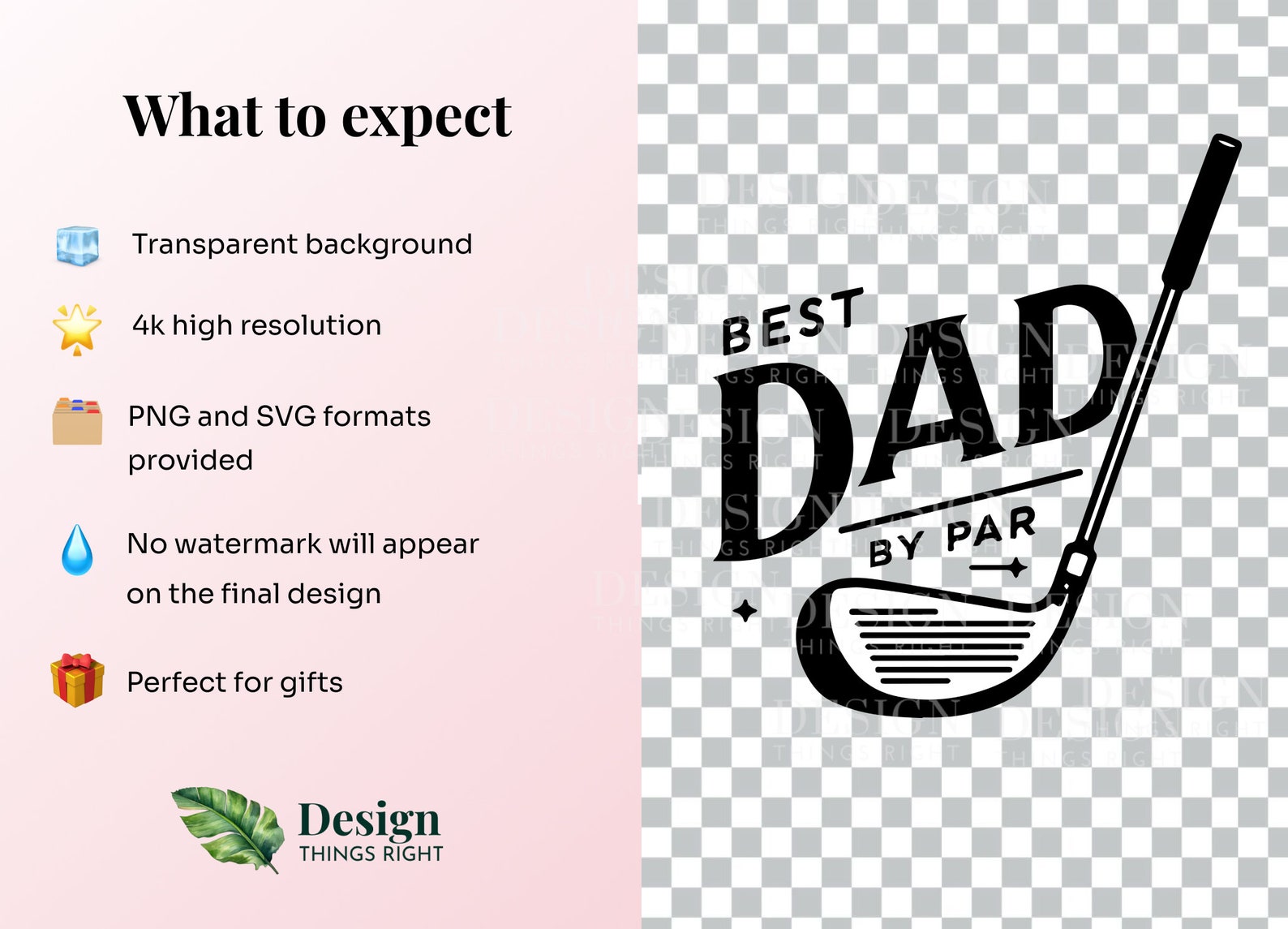 Best Dad by Par - Perfect Gift for Golf-loving Dads, Printable ...