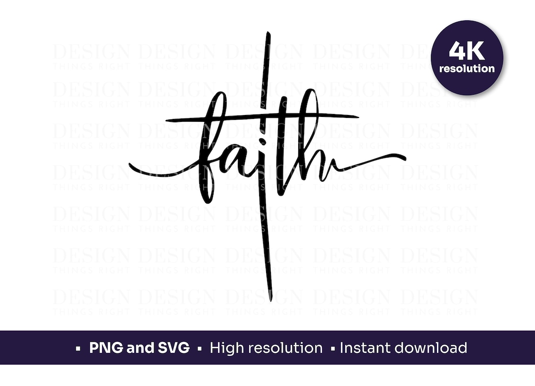 Faith Cross SVG PNG | Christian Faith Digital Design | Religious ...