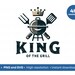 King of the Grill PNG SVG Father's Day | Barbecue Dad Digital Image ...