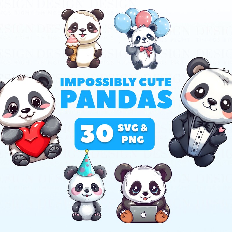 Panda Scrapbook - Etsy