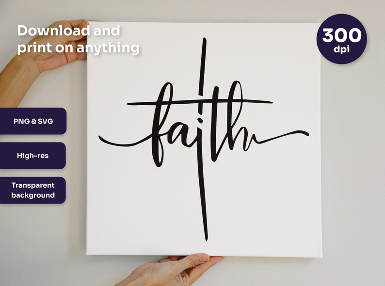 Faith Cross SVG PNG | Christian Faith Digital Design | Religious ...