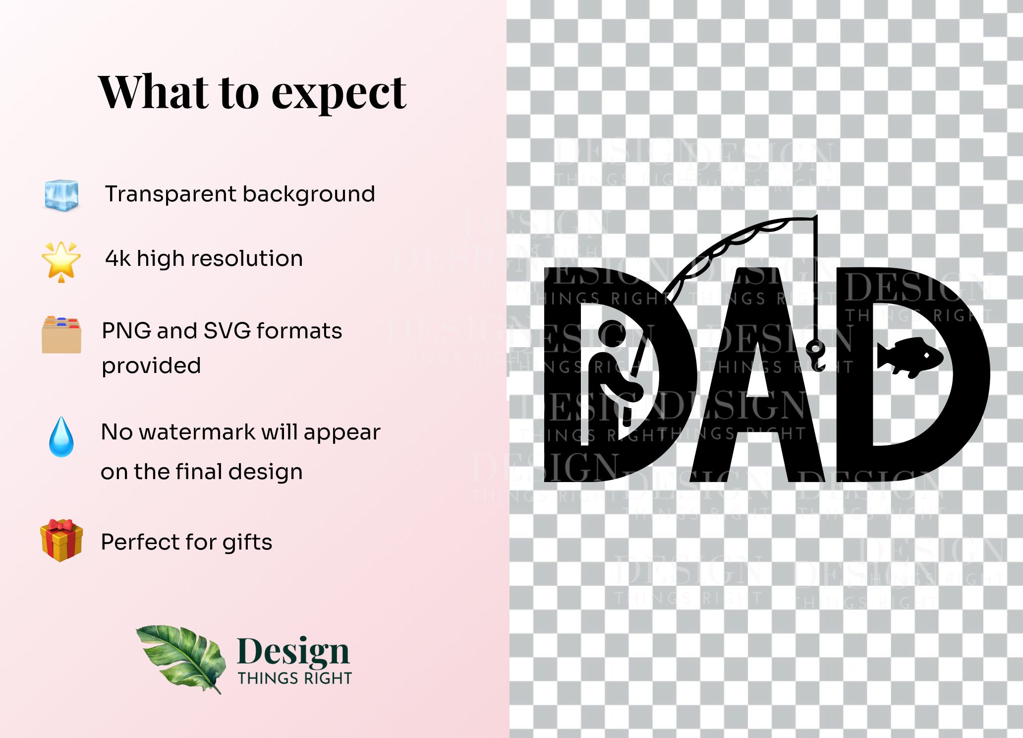 Fishing Dad PNG SVG | Father's Day Digital Image | Silhouette | Print ...