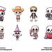 Cute Funny Skeleton Clipart Bundle | PNG SVG | Halloween | Kawaii ...