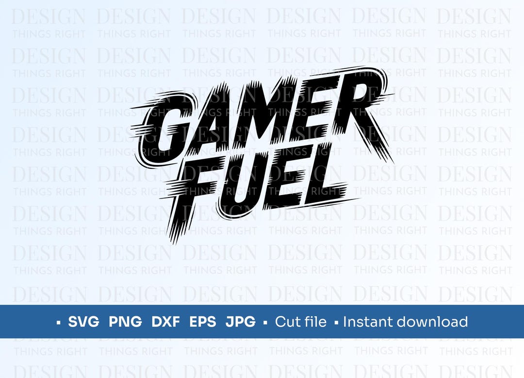 Gamer Fuel SVG PNG | Funny Gamer Clipart | Gaming Room Sign | Gamer ...