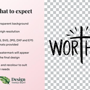Worthy SVG PNG | Christian Faith Digital Design | Religious ...