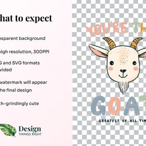 Greatest of All Time - GOAT PNG SVG | Cute Goat Digital Image | Print ...