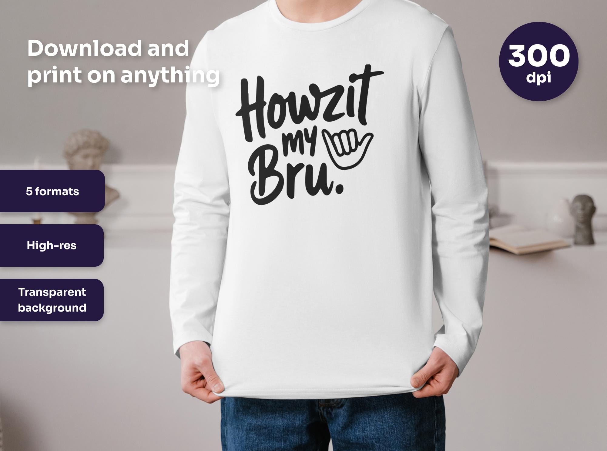 Howzit My Bru SVG PNG | South African Saying Digital Design | Cricut ...