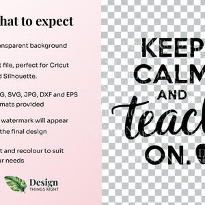 Keep Calm and Teach on SVG PNG | Teacher Appreciation Digital Design ...