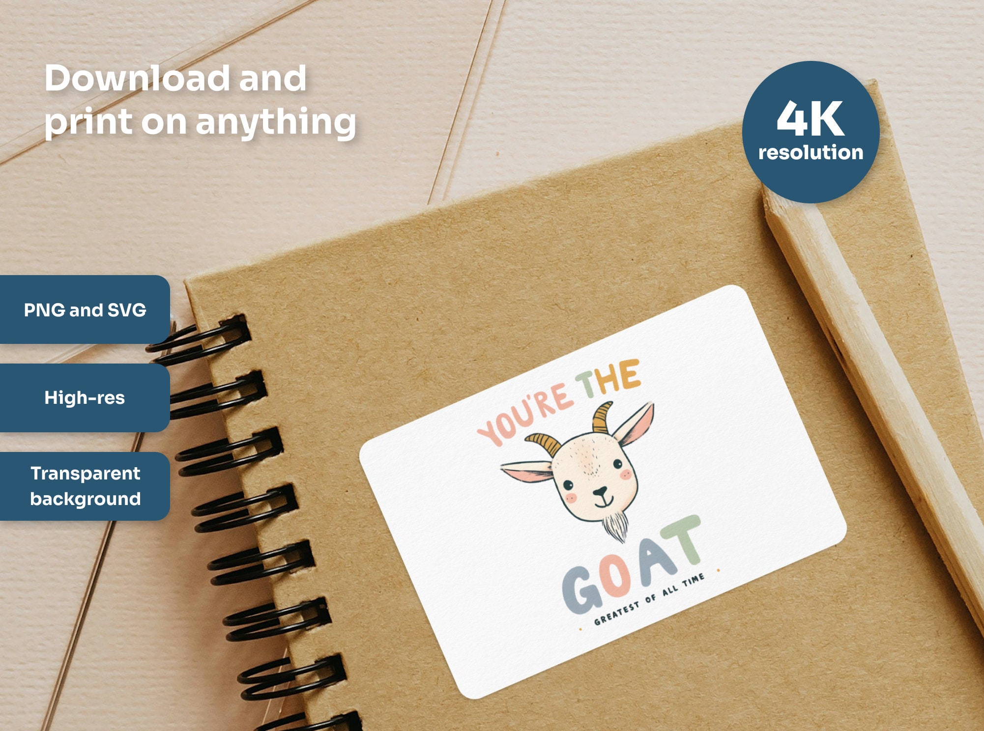 Greatest of All Time - GOAT PNG SVG | Cute Goat Digital Image | Print ...