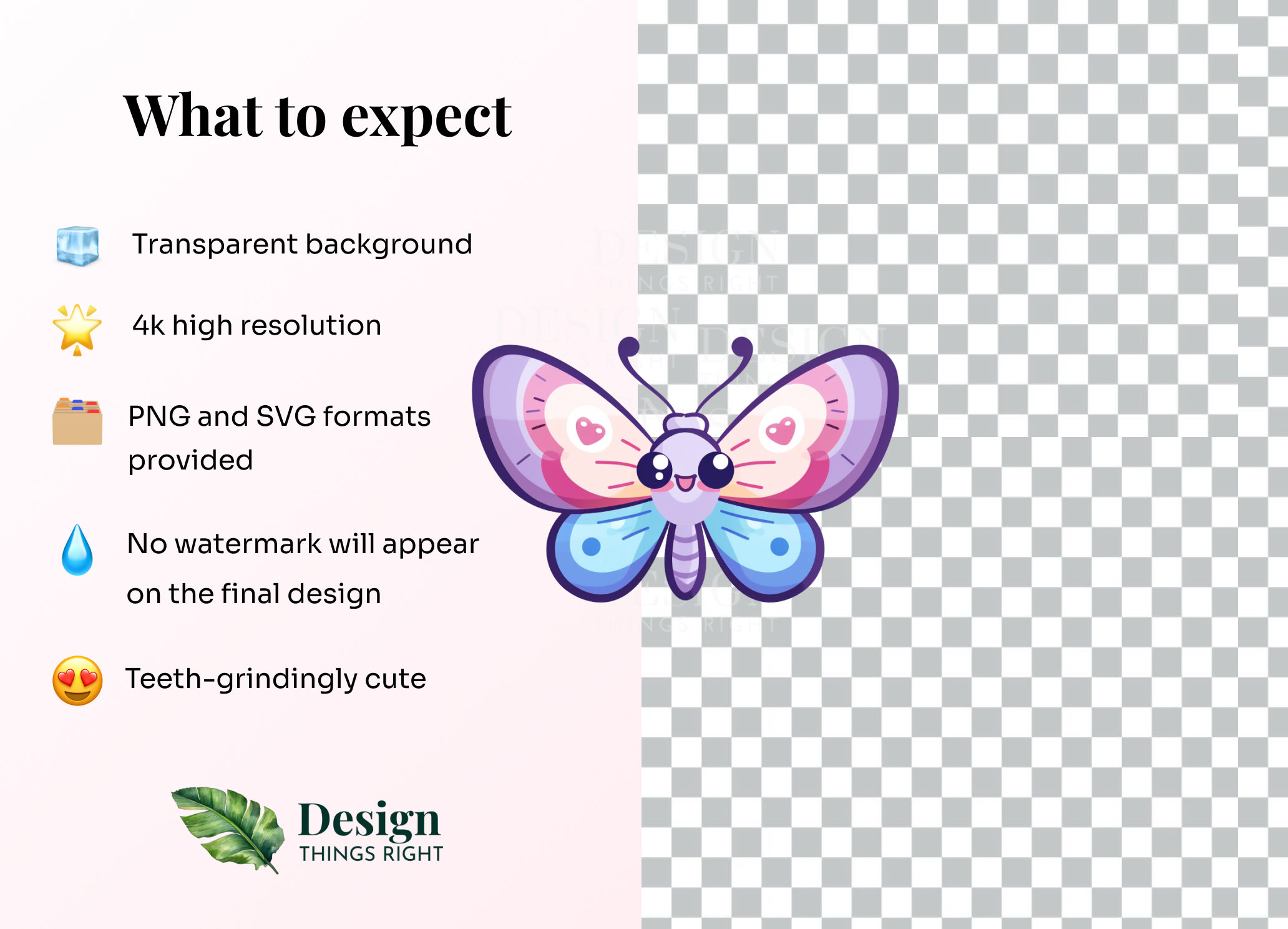 Cute Insect Clipart Stickers | PNG and SVG ~ Kawaii Digital Stickers ...