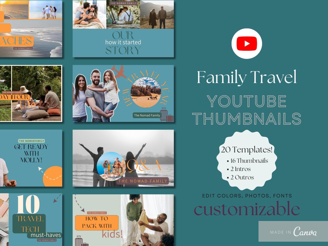 Youtube Thumbnail, Youtube Branding Kit, Youtube Template, Content ...