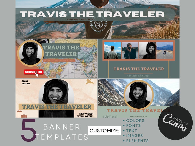 Youtube Banner, Youtube Branding Kit, Youtube Thumbnail, Youtube ...