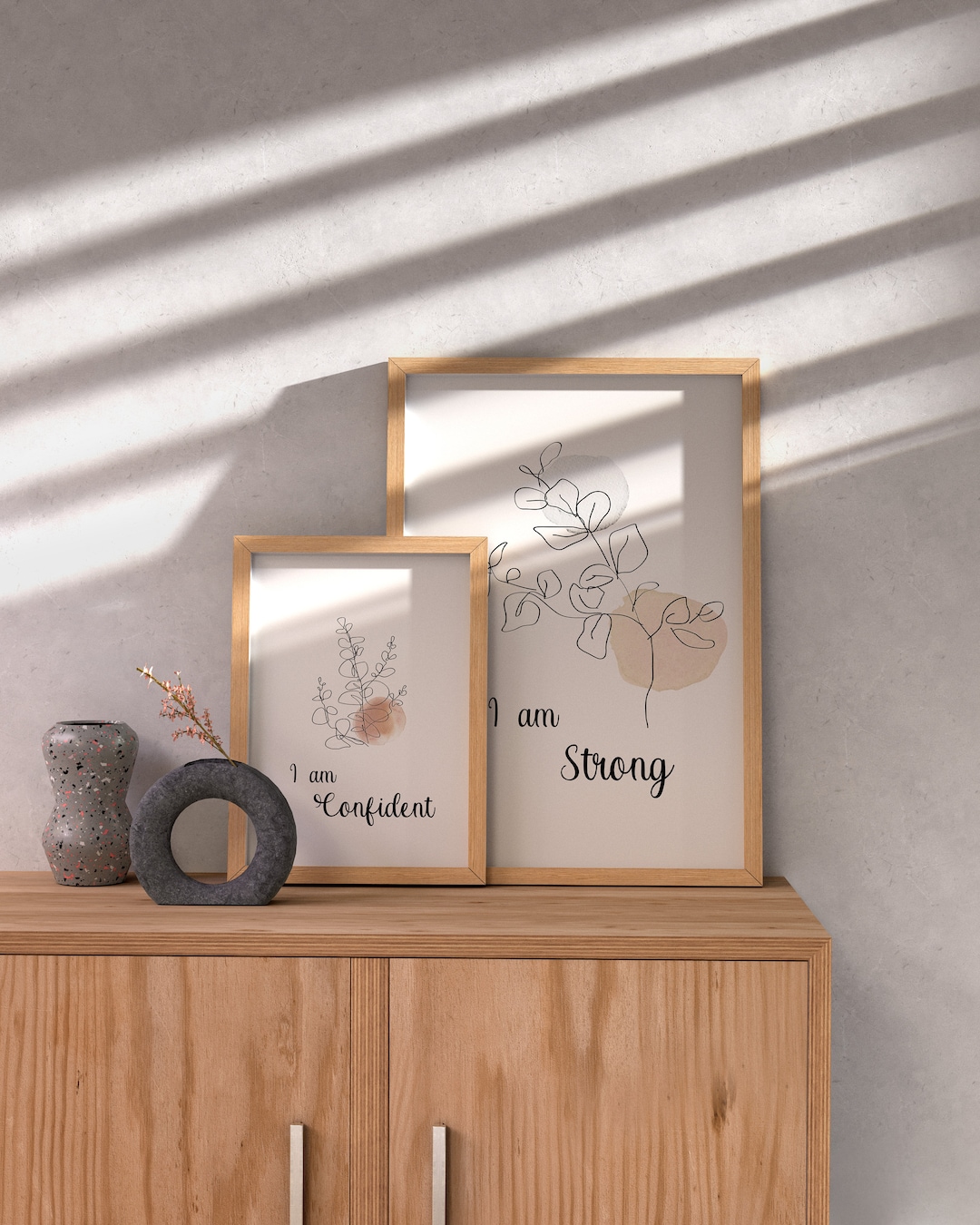 I Am Confident and Strong Poster Design Digital Print Femine ...