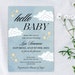Hello Baby Baby Shower Invitation Template, Gender Neutral Baby Shower ...