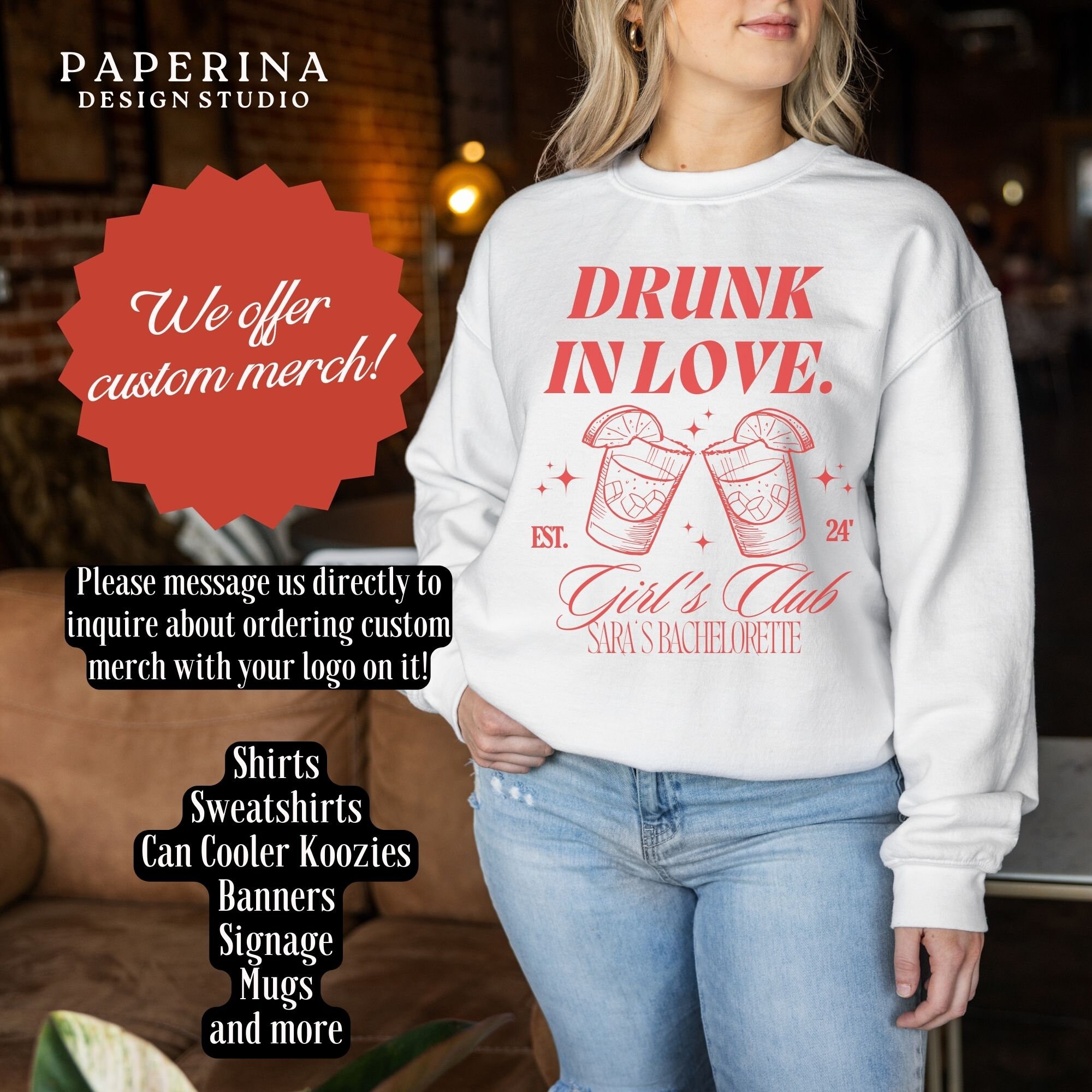 Luxe Retro Cocktail Bachelorette Logos, Bachelorette Party Logo ...