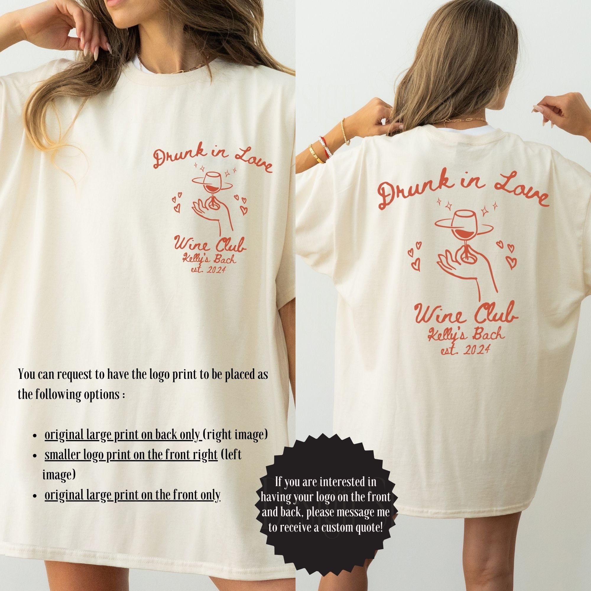 Drunk in Love Bach Merch Comfort Color Shirts, Custom Name Tees ...