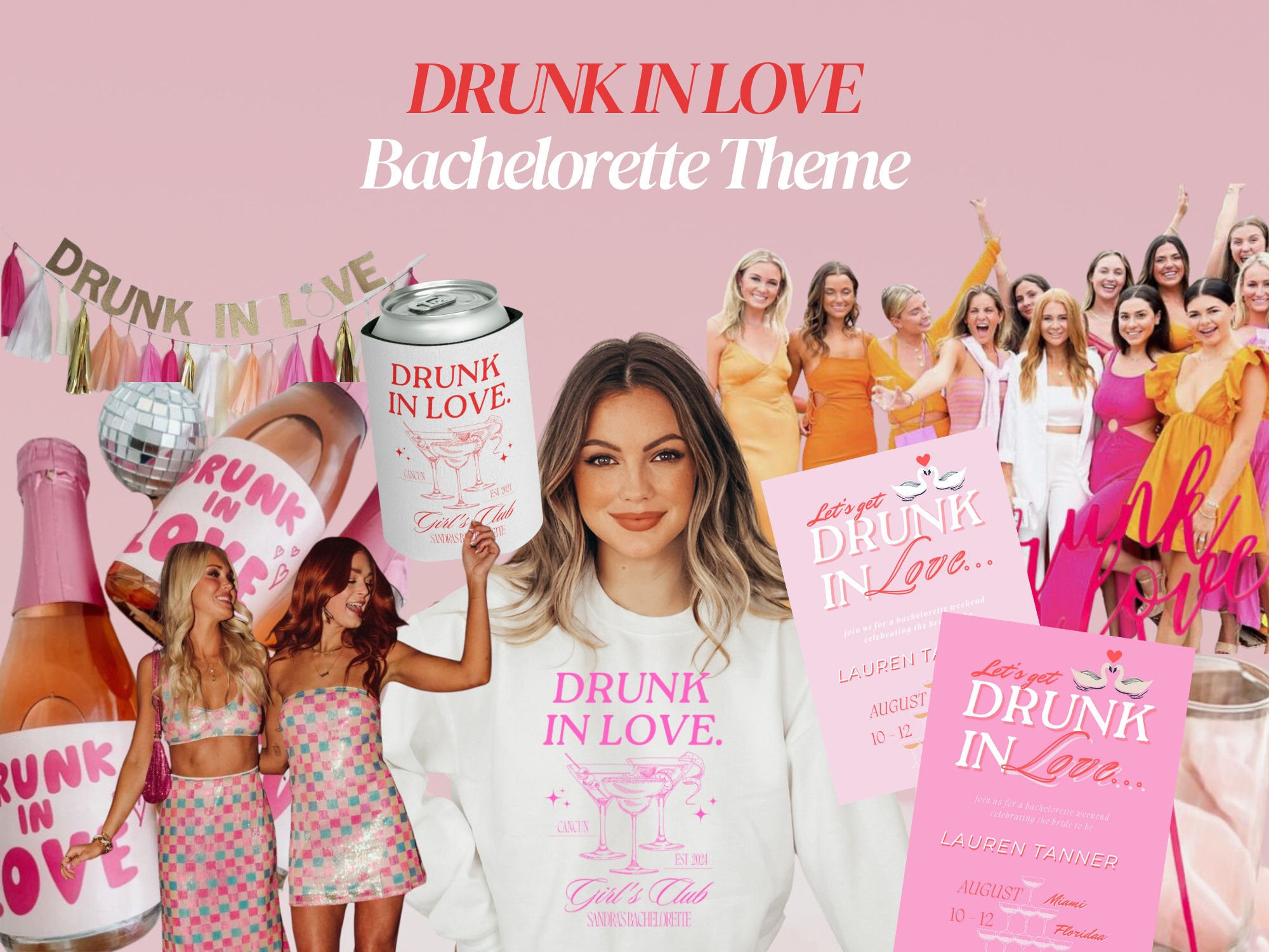 Cocktail Bachelorette Logos Bachelorette Party Logo - Etsy Canada