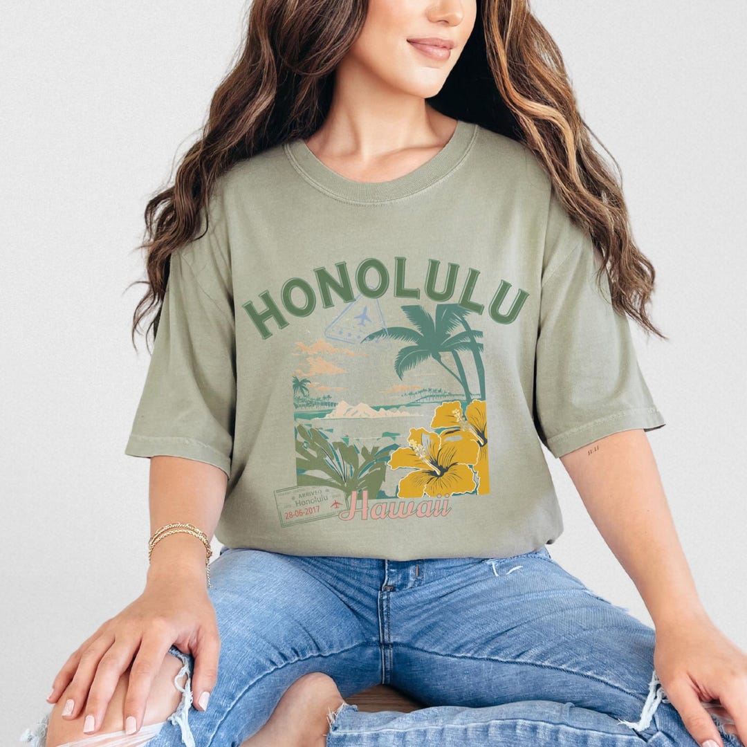 Honolulu Shirt Hawaii Shirt Coconut Girl Honolulu Hawaii T Shirt Palm ...