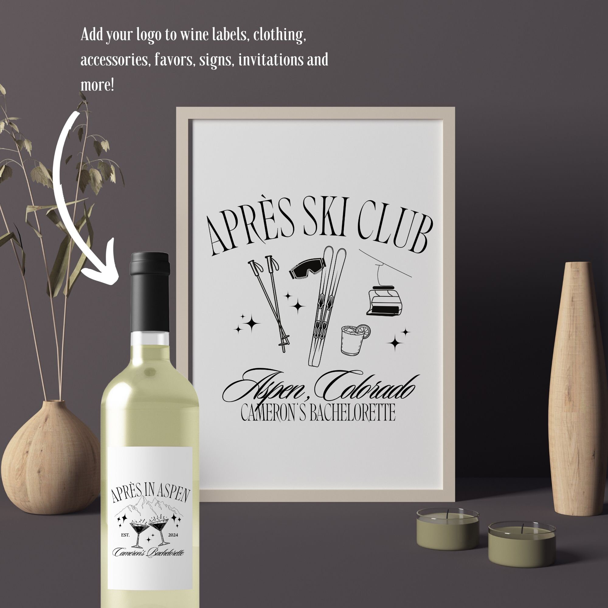 Luxe Aprés Ski Custom Bachelorette Logos Bachelorette SVG - Etsy