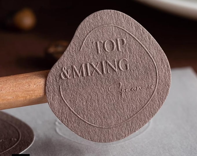 Custom Embossed Stickers Product Stickers Off-white Paper Stickers ...
